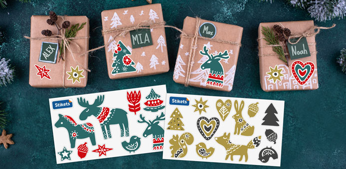 Aufkleber im nordischen Stil - Stikets